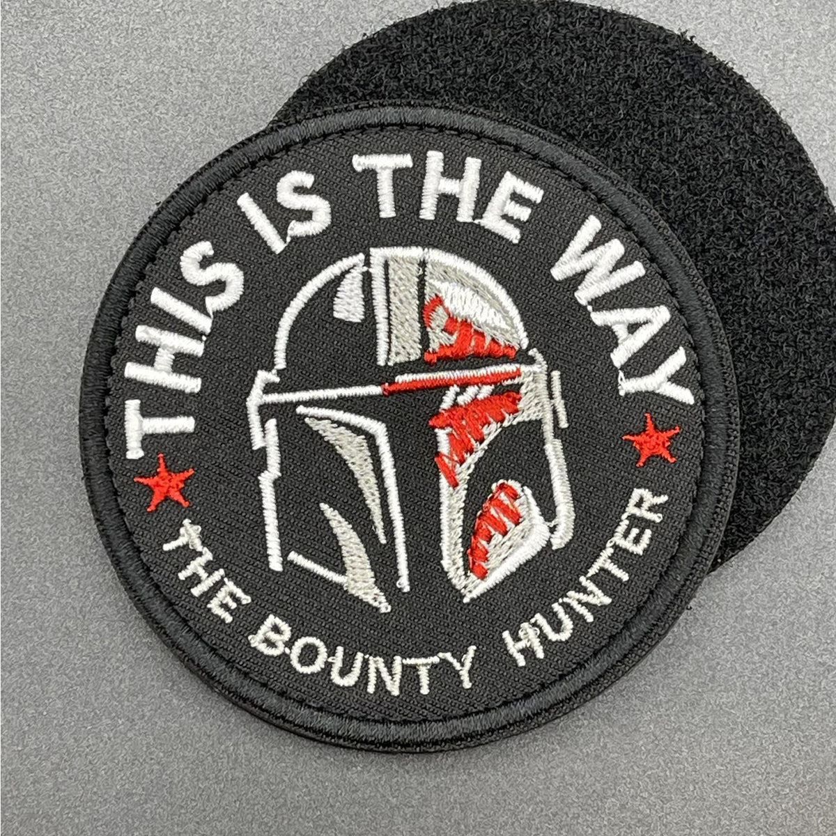 This is the Way Bounty Hunter Patch Black, Hook & Loop, 8cm – Task Outdoor