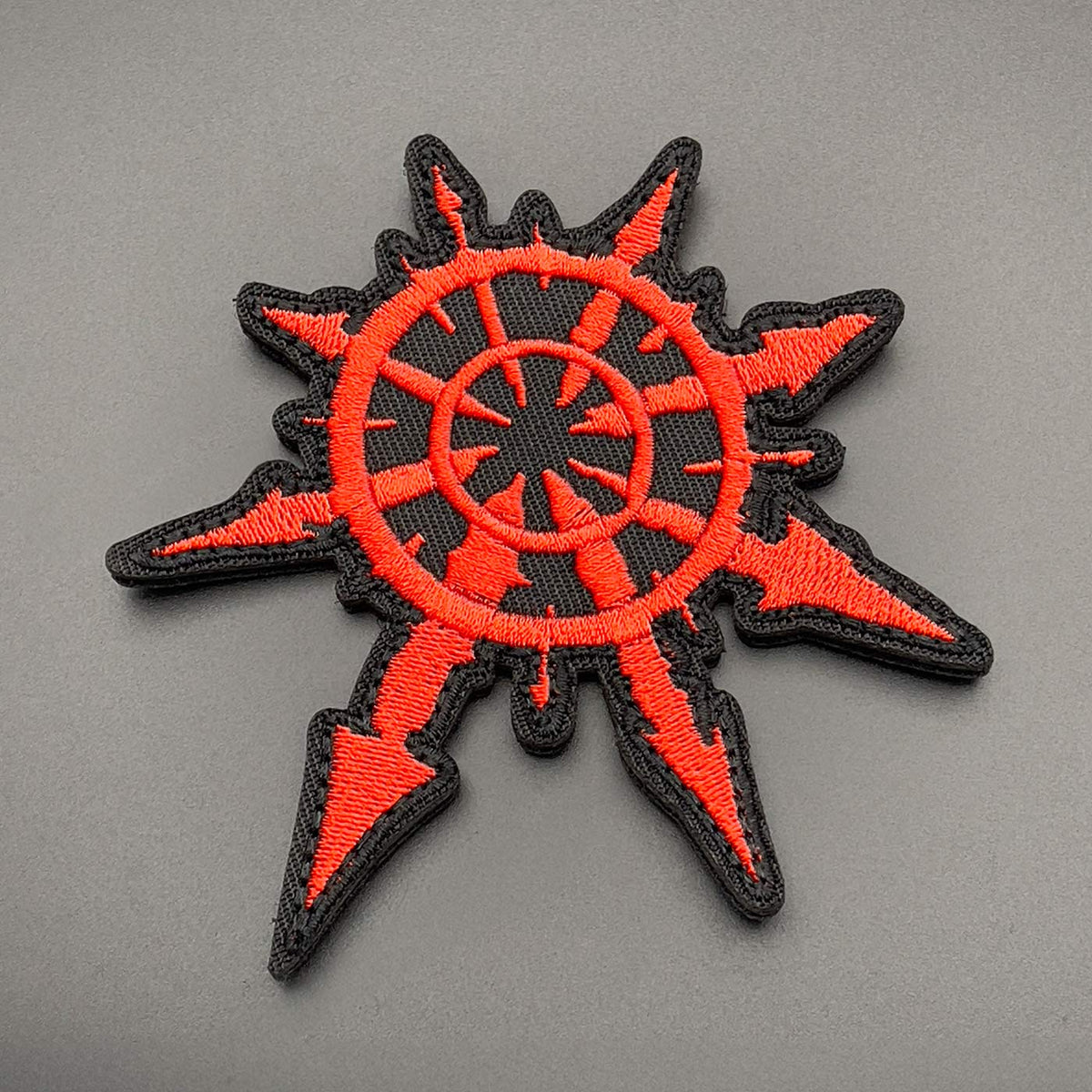Chaos Star Patch: Embroidered, Hook & Loop, 10cm – Task Outdoor
