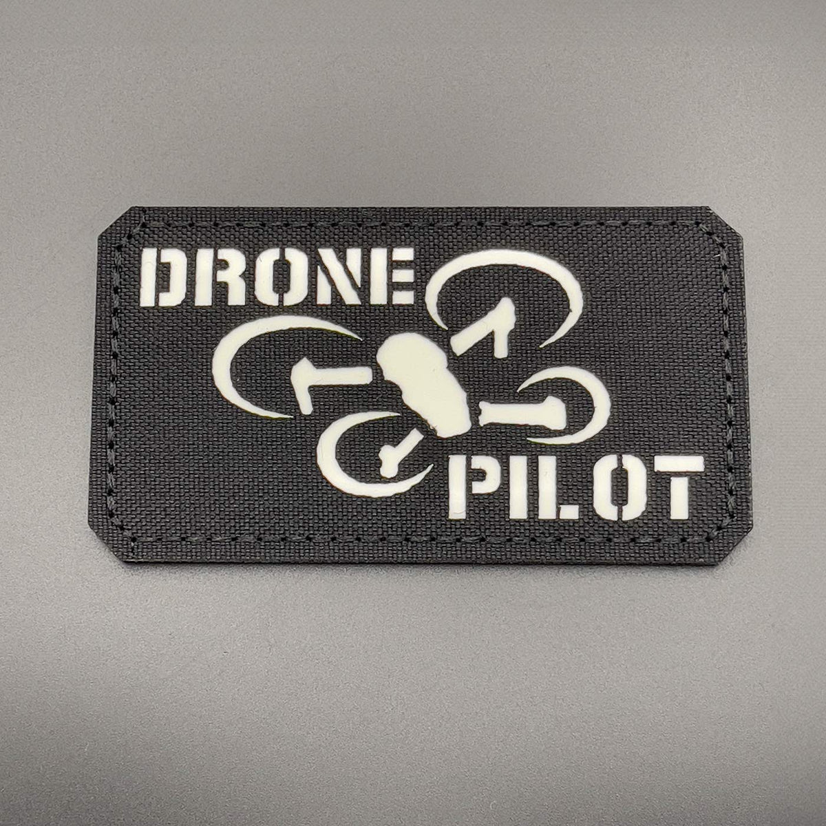 Quad Blade Drone Pilot Patch Black: Laser Cut, Glow in the Dark – Task ...