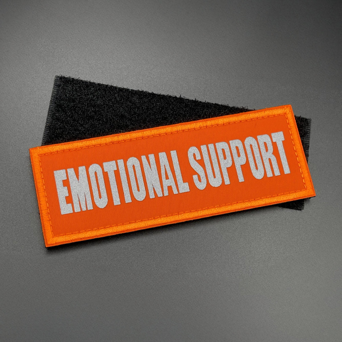 Emotional Support Dog Harness Patch, Hi Vis Orange, Hook & Loop, 11cm ...