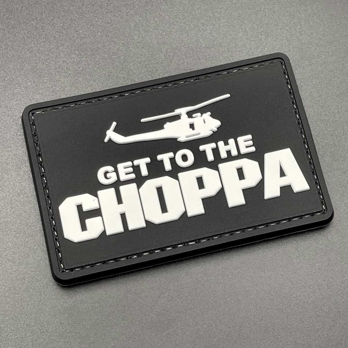 Get to the Choppa Patch, PVC, Hook & Loop, 7.5cm – Task Outdoor
