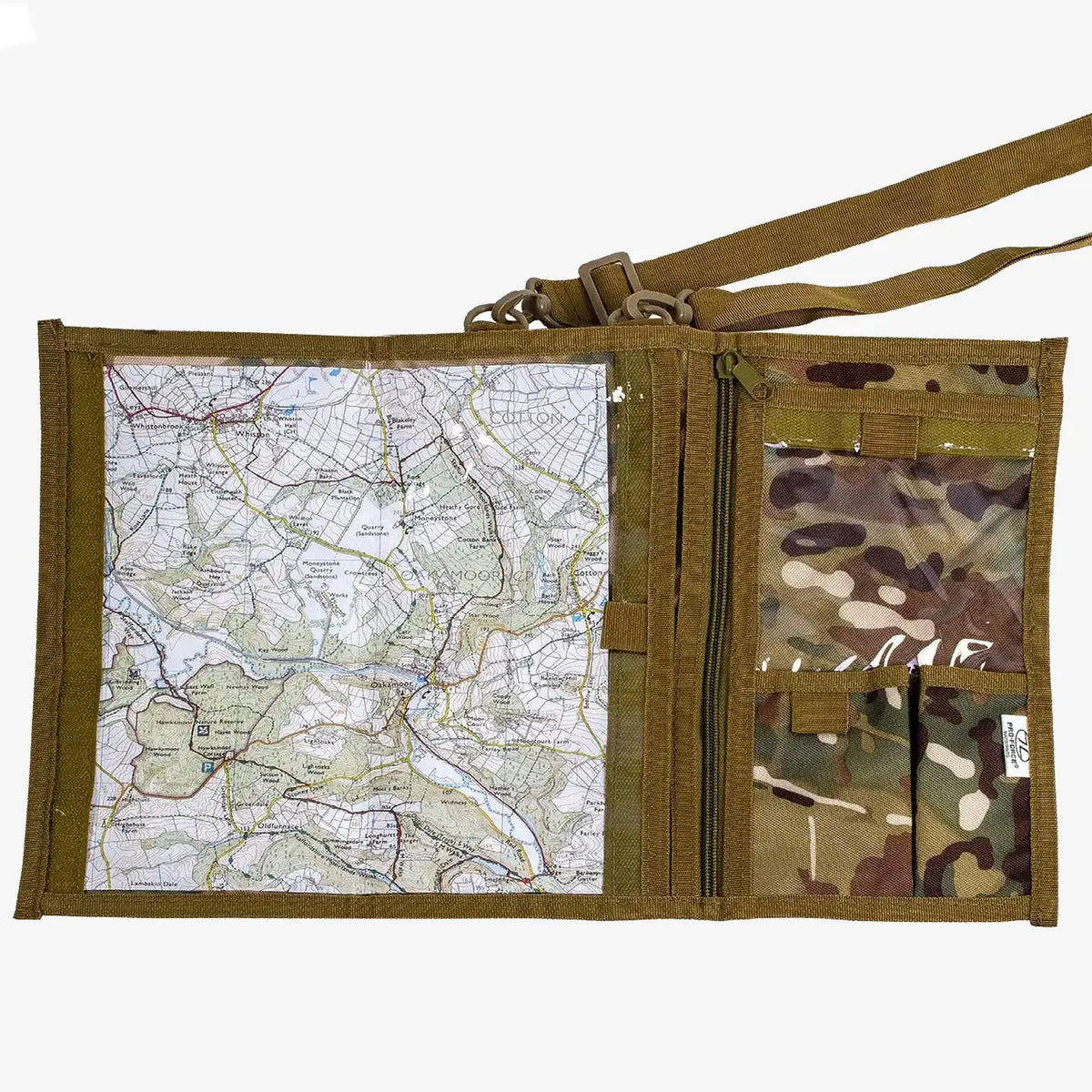Highlander Military Folding Map Case - Water-Resistant Map Holder MTP ...