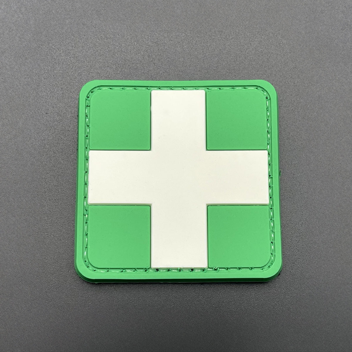 Medic Cross Patch Bottle Green, PVC, Hook & Loop, 5cm – Task Outdoor