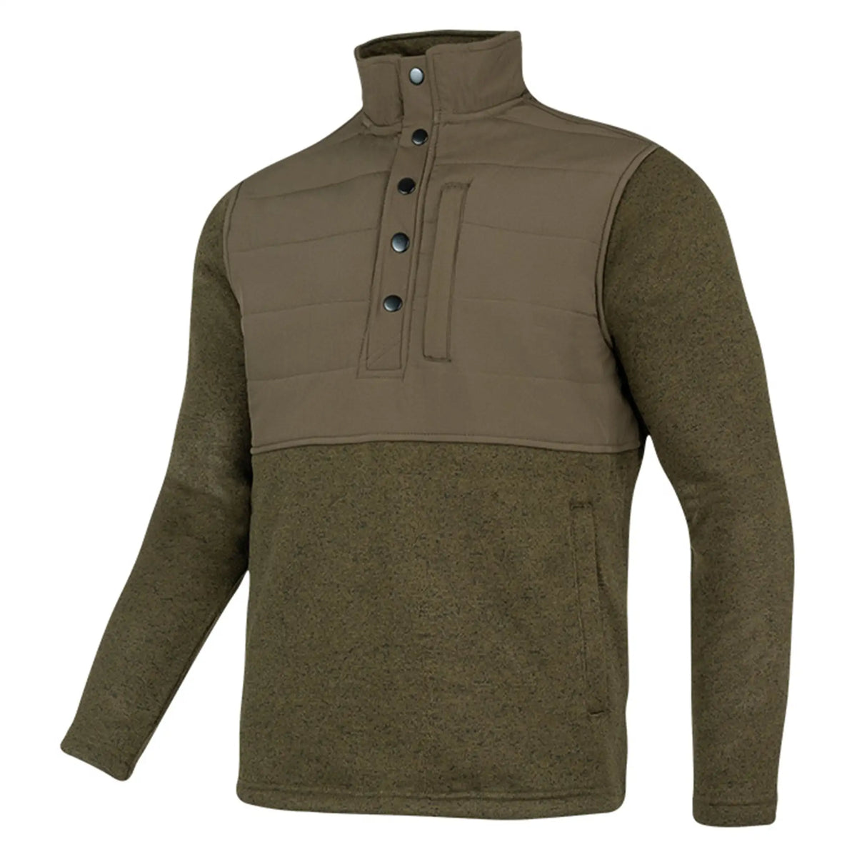 Jack Pyke Snap Neck Pullover | Men's Padded Fleece Country Mid Layer ...