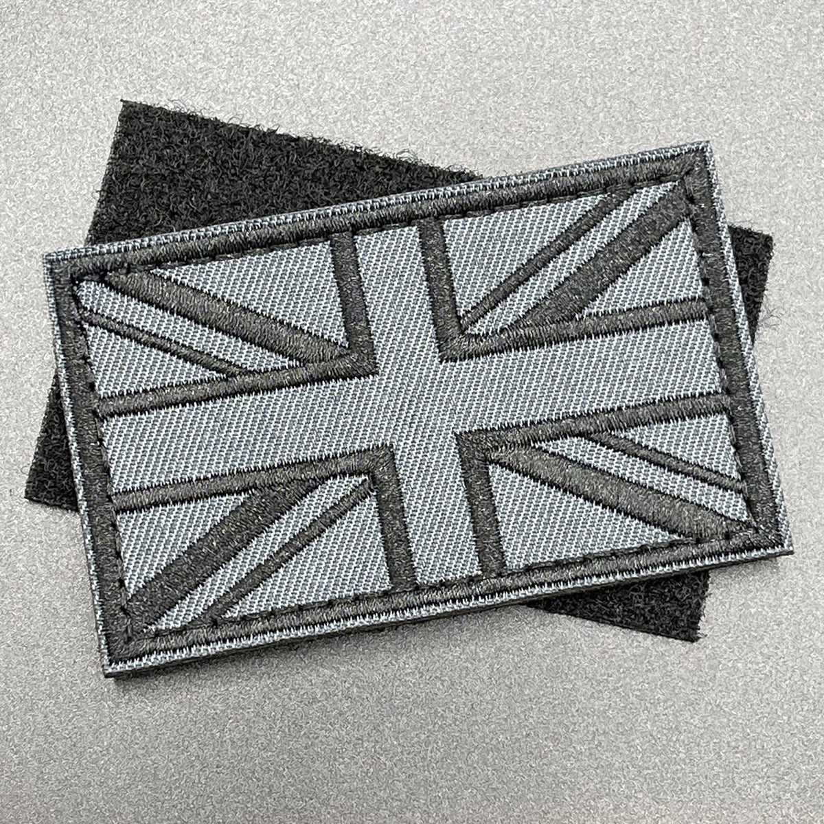 Grey Union Jack Patch, Hook & Loop, 8cm – Task Outdoor