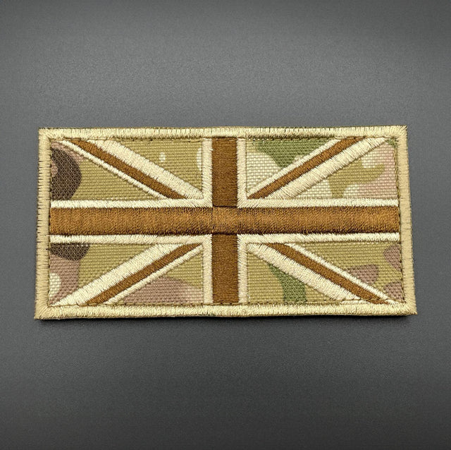 MTP Camo Union Jack Patch, Fabric, Hook & Loop, 10cm – Task Outdoor