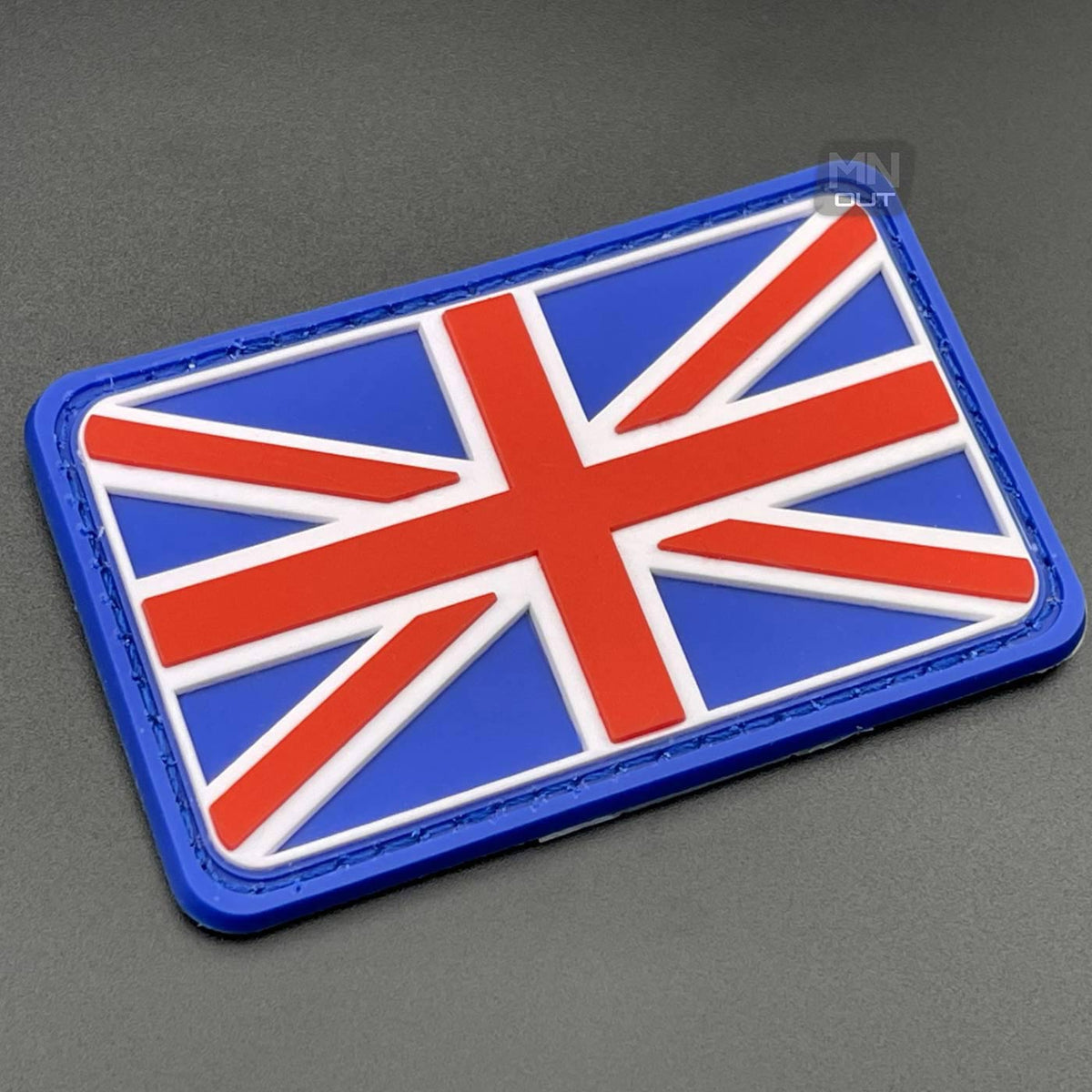 3D Union Jack Patch Blue, PVC, Hook & Loop, 8cm – Task Outdoor
