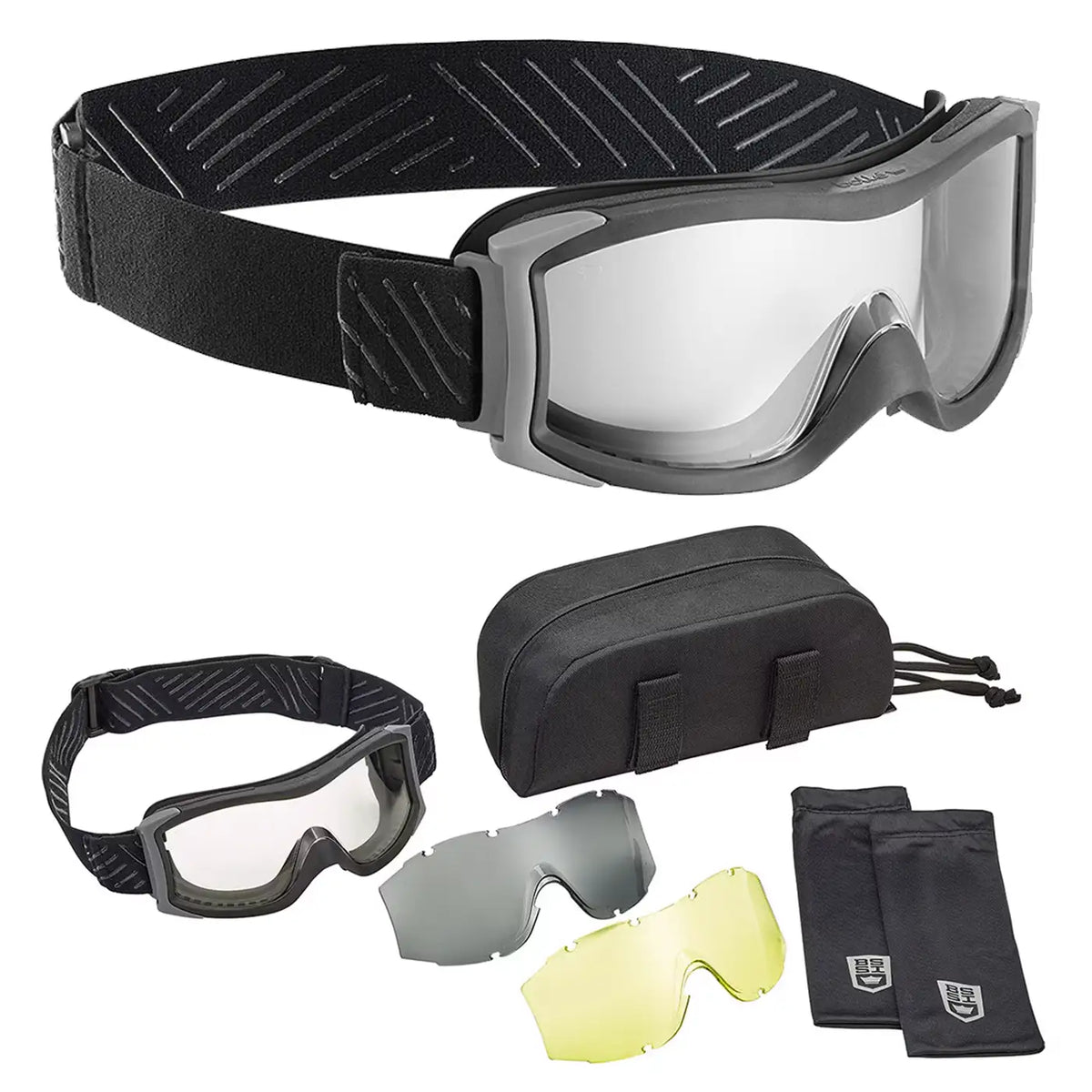 Bolle X1000 Ballistic Goggles Kit: Supplied with 3 Lenses – Task Outdoor